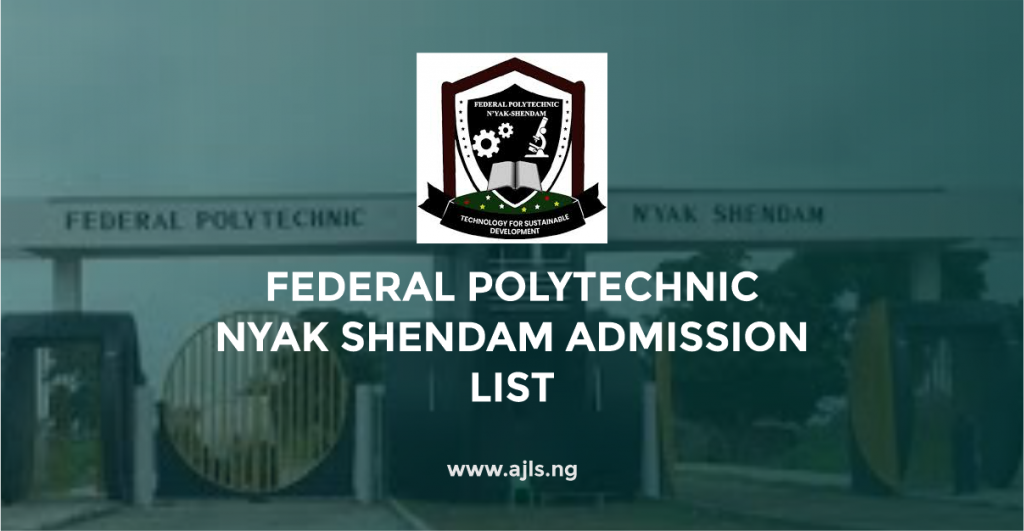 Federal Polytechnic Ilaro Admission List 2025/2026 - AJLS