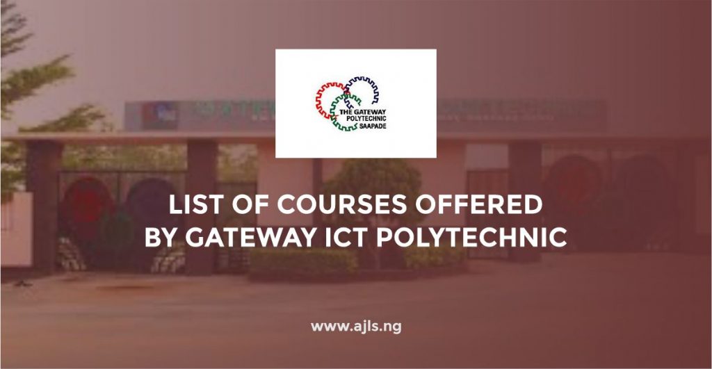List of Courses Offered By Federal Polytechnic Offa - AJLS